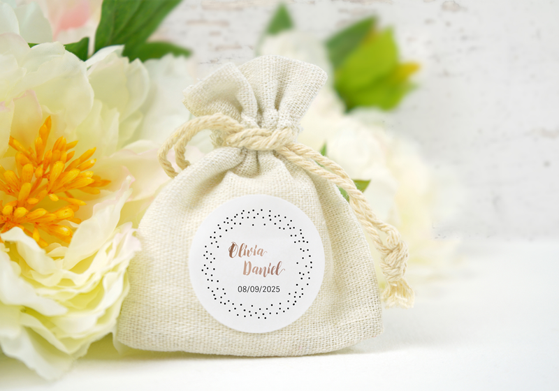Design the Perfect Wedding Favor Labels for 2025 Brides | Stomp – Stomp ...