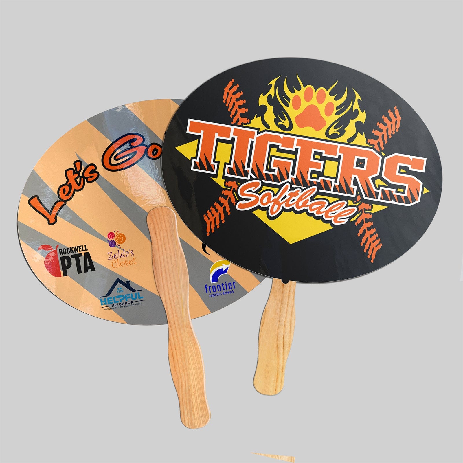 Oval Hand Fans | Instant Proofs | Free Shipping – Stomp Stickers