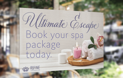 Spa Promotional Products | Instant Proofs - Free Shipping | Stomp Stickers