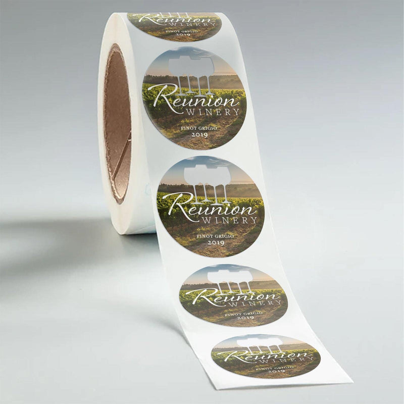Clear Circle Waterproof Roll Labels | Instant Proofs – Stomp Stickers