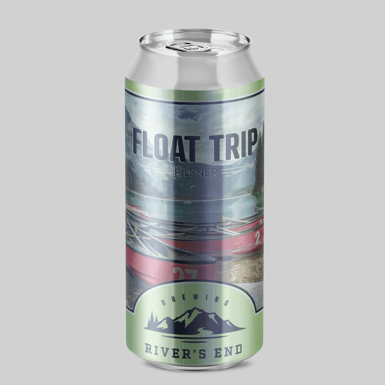 Silver 12 oz Beer Can Labels | Free Shipping | Stomp Stickers