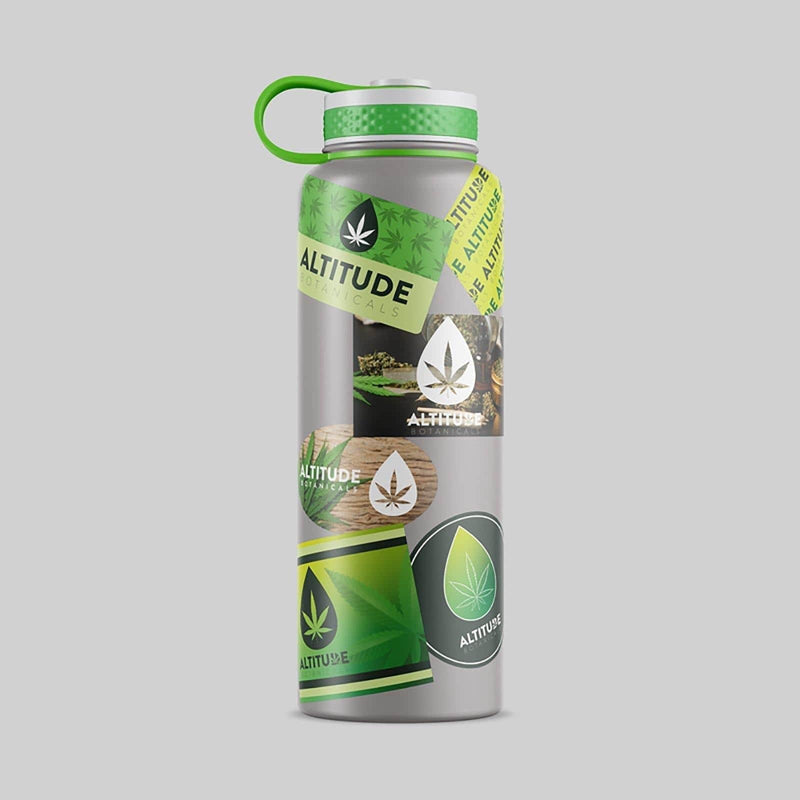Circle CBD Stickers | Instant Proofs | Free Shipping – Stomp Stickers