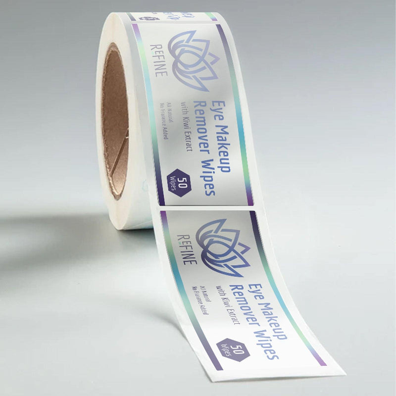 Clear Rectangle Waterproof Roll Labels | Instant Proofs – Stomp Stickers