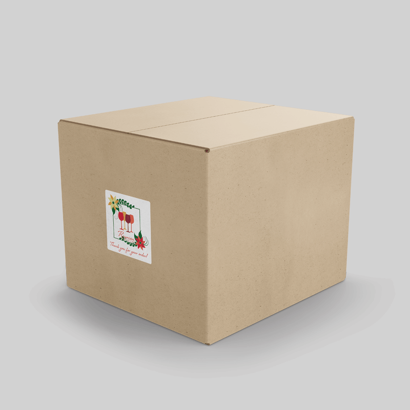 Square Paper Packaging Labels | Free Shipping | Stomp Stickers