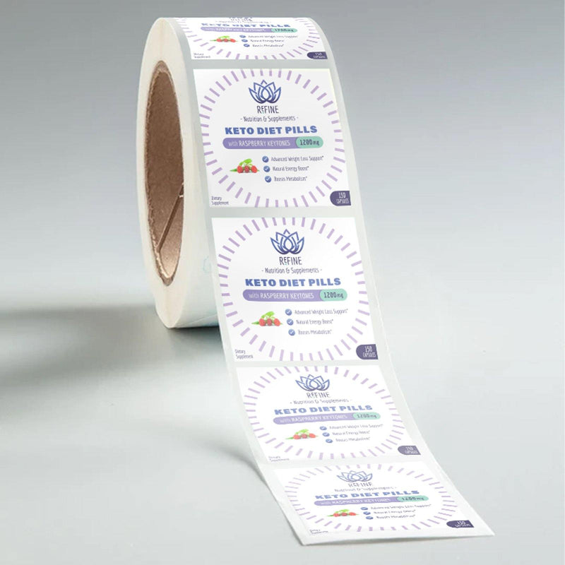 Square Glossy Health Product Labels (Waterproof) | Stomp – Stomp Stickers