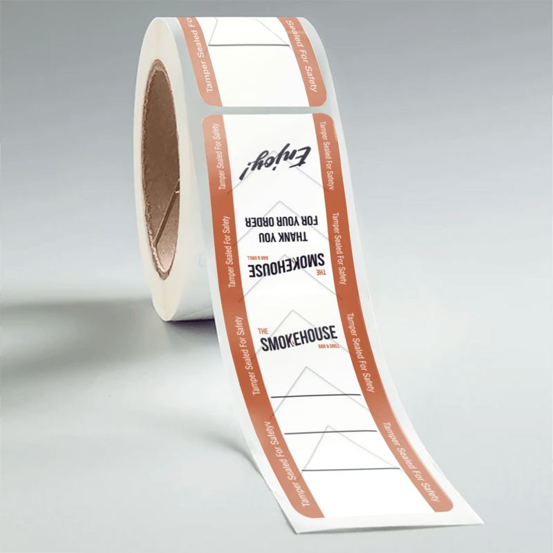 Rectangle Tamper Evident Food Labels | Free Shipping | Stomp Stickers