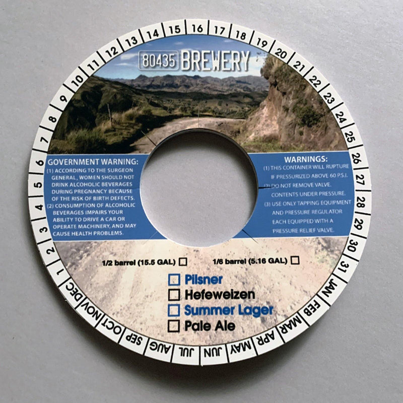 Custom Keg Collars - Instant Proofs & Free Shipping | Stomp Stickers