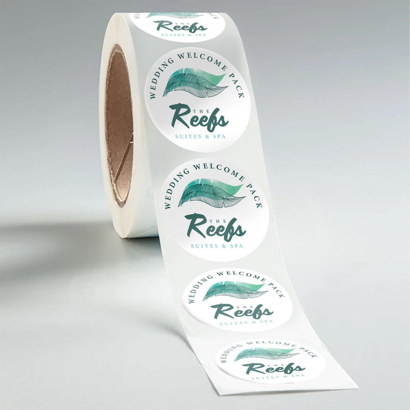 Circle Paper Packaging Labels | Free Shipping | Stomp Stickers
