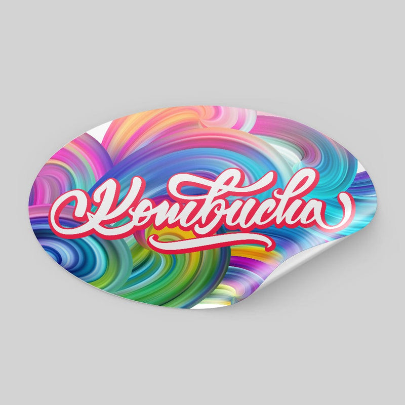 Oval Kombucha Stickers | Free Shipping | Stomp Stickers