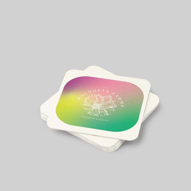 Square Reception Coasters | Free Shipping – Stomp Stickers