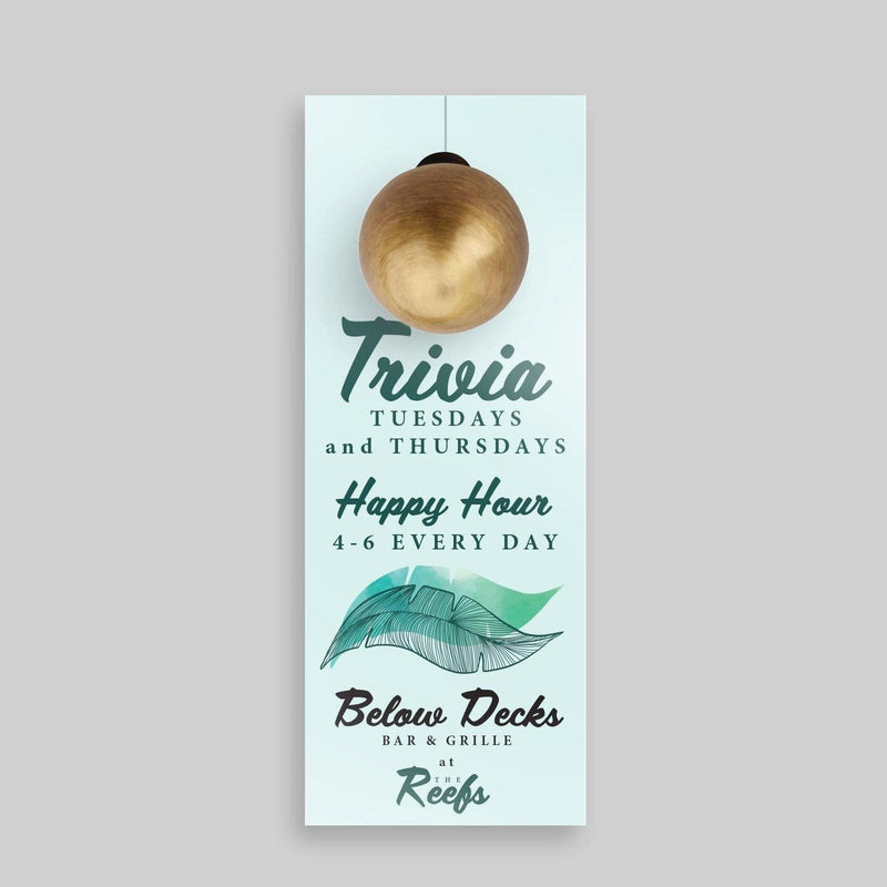 Restaurant Door Knob Hangers - Top Slit | Instant Proofs – Stomp Stickers