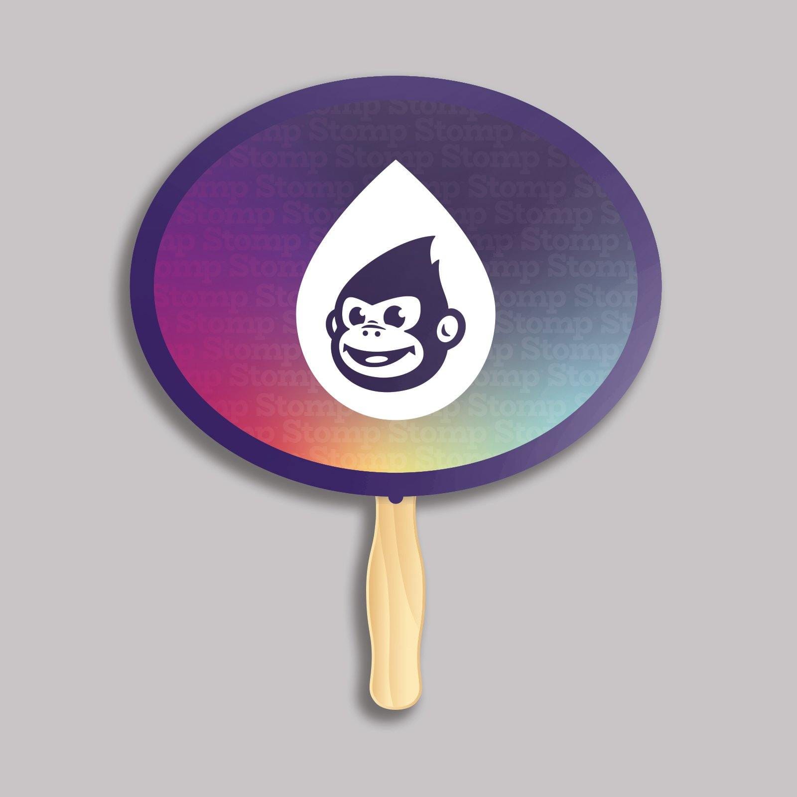 Oval Hand Fans | Instant Proofs | Free Shipping – Stomp Stickers