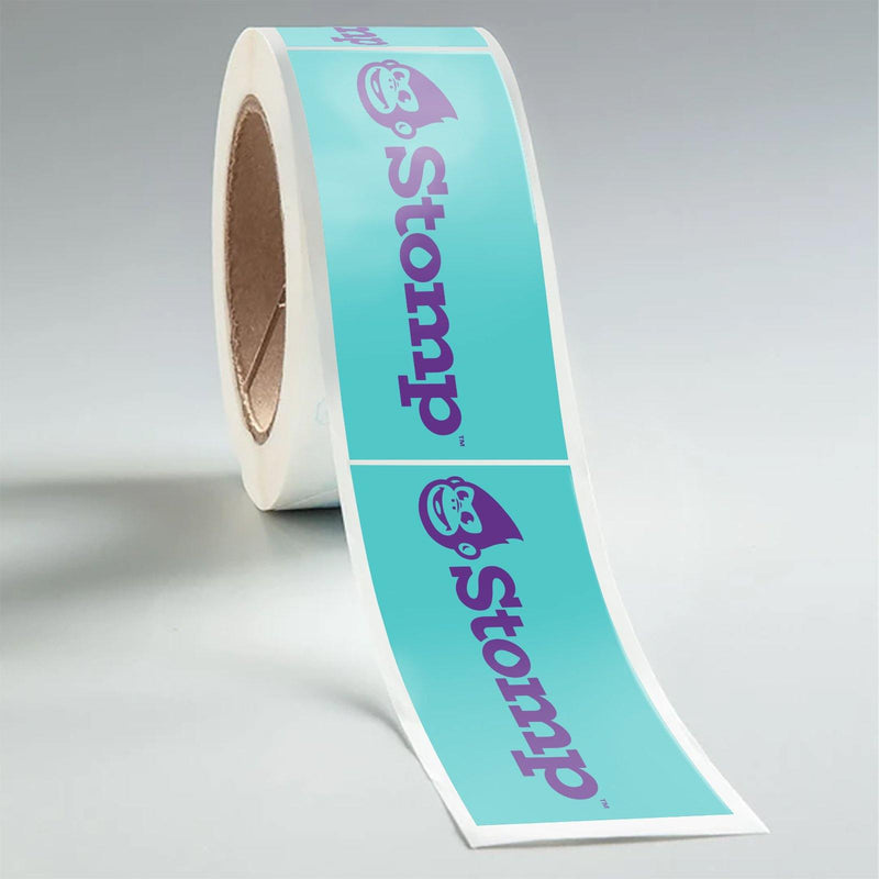 Rectangle Paper Roll Labels | Free Shipping – Stomp Stickers