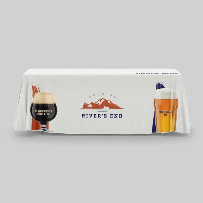 Stretch-Fit Table Covers | Free Shipping & Instant Proofs | Stomp Stickers