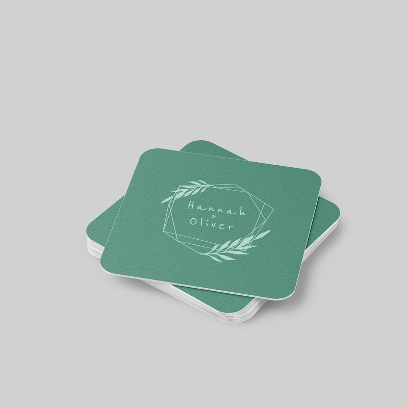 Square Wedding Coasters | Instant Proofs | Free Shipping – Stomp Stickers