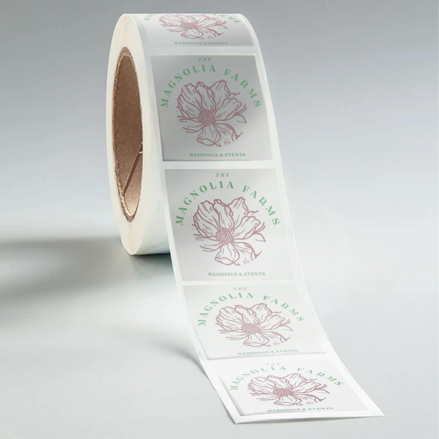 Clear Square Waterproof Wine Bottle Labels | Stomp Stickers